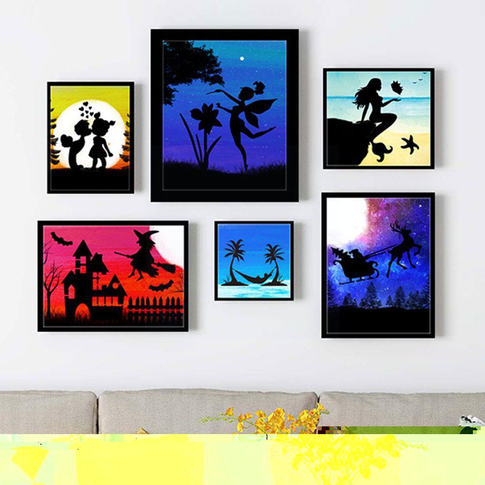 16 Pcs/set A4 Dream Silhouette Painting Template F... – Vicedeal