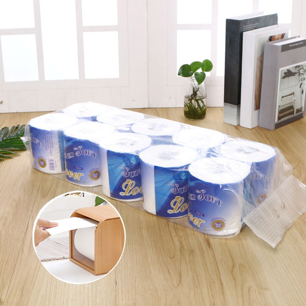 10Rolls Soft White Toilet Tissue Rolls 3-Layer Pac... – Grandado