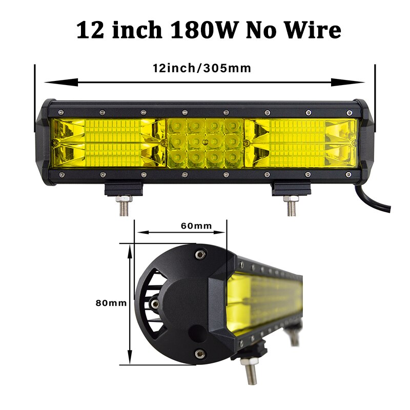 Willpower 20 22 inch Yellow Led 4x4 Offroad Light ... – Grandado
