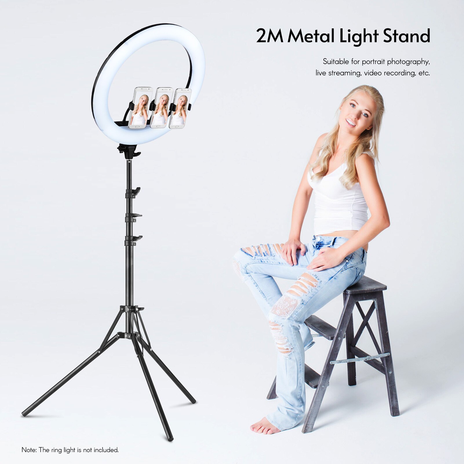 Photography Lighting Stand Light Tripod Stand Meta... – Vicedeal