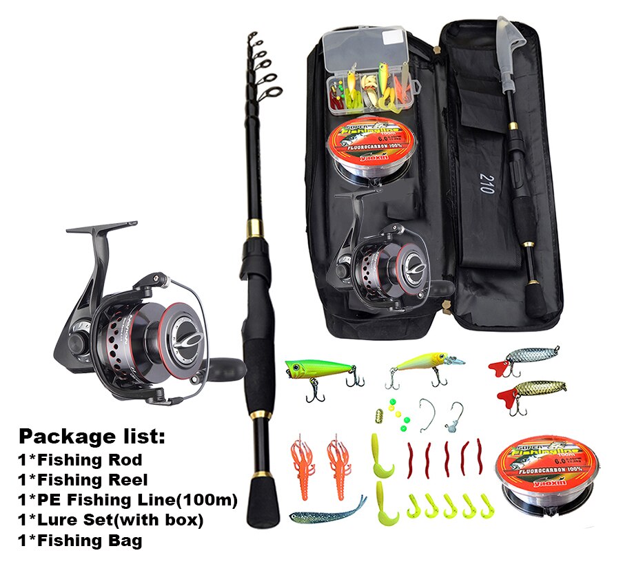 Fishing Tackle Fishing Reel Rod 1.6m-2.1m Telescop... – Grandado
