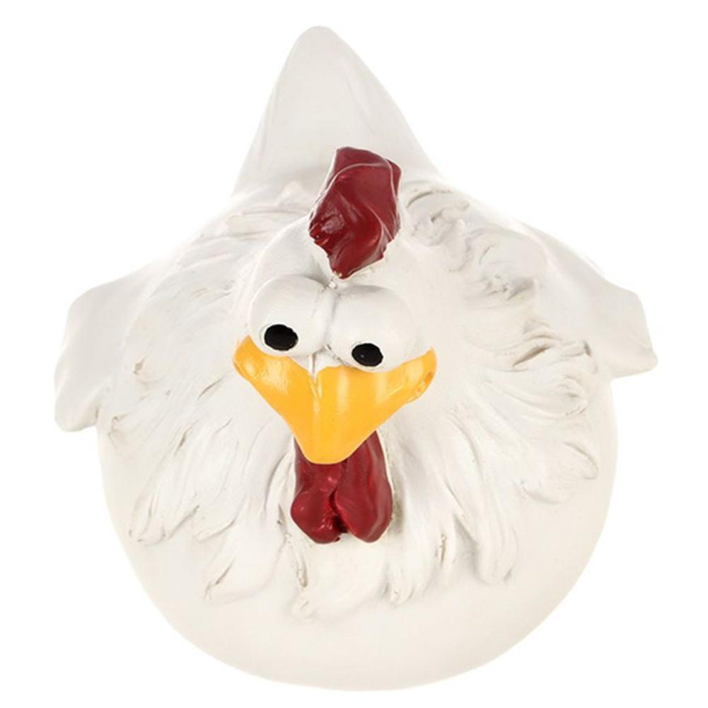 Funny Chicken Fence Decor Statues Garden Farm Yard... – Grandado