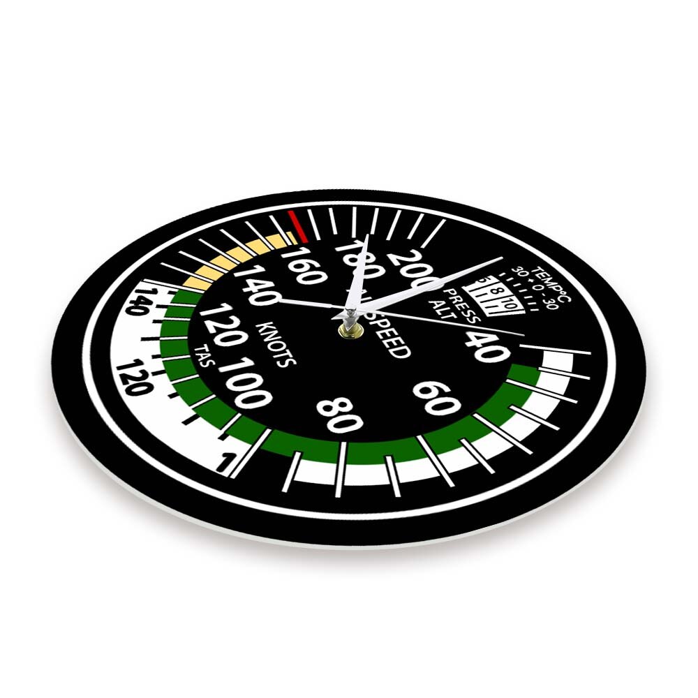 Airspeed Indicator Wall Clock For Pilot Home Décor... – Grandado