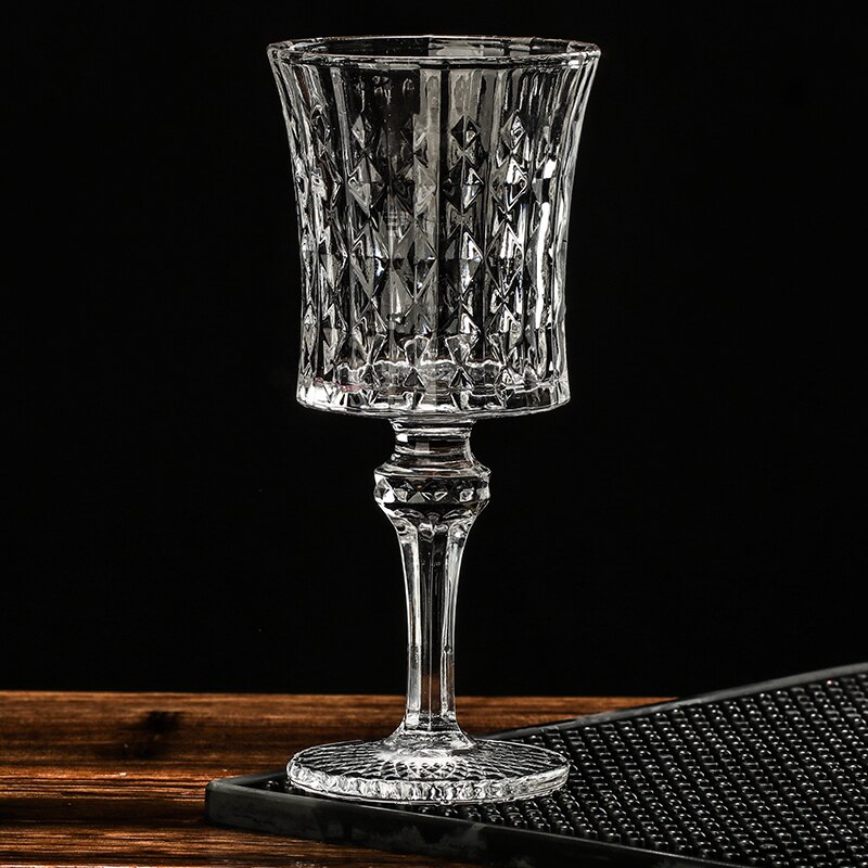 European lead-free glass red wine glass vintage ch... – Grandado