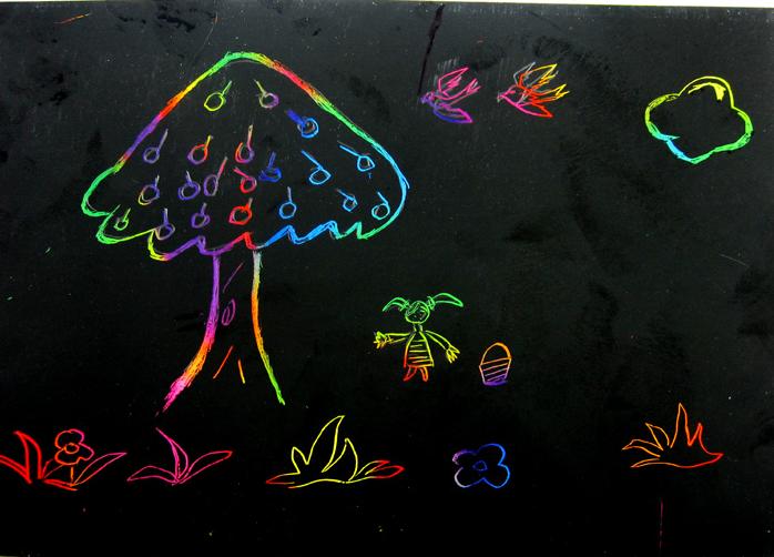 50PCs 16K Scratch cards for Kids Child drawing pap... – Grandado