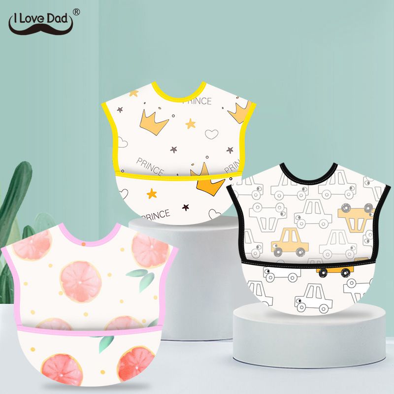 Cartoon print baby slabbetjes waterdicht eva verst... – Grandado