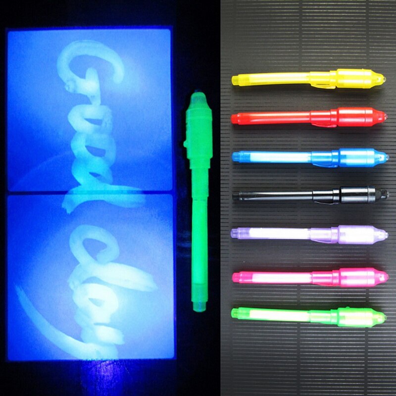 2 In 1 UV Invisible Light Pen Funny Marker Pen Sch... – Grandado