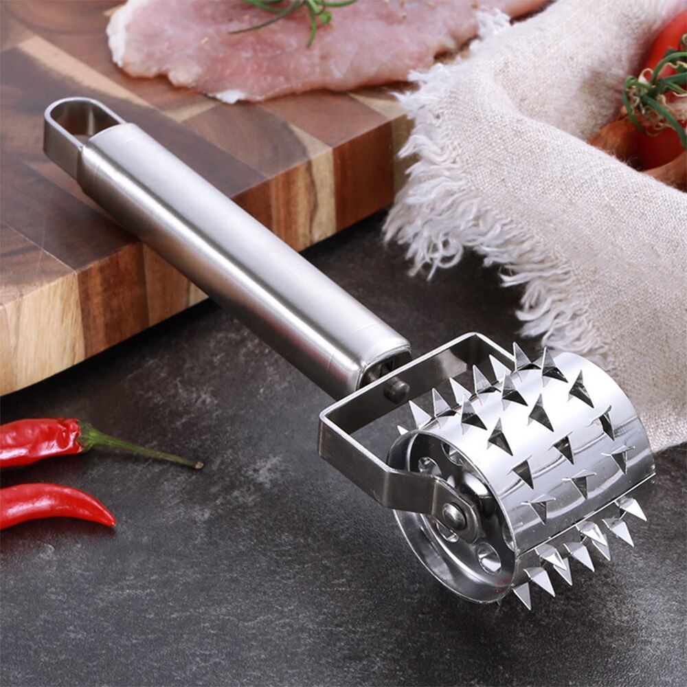 Stainless Steel Meat Tenderizer Meat Chopper Rolle... – Grandado