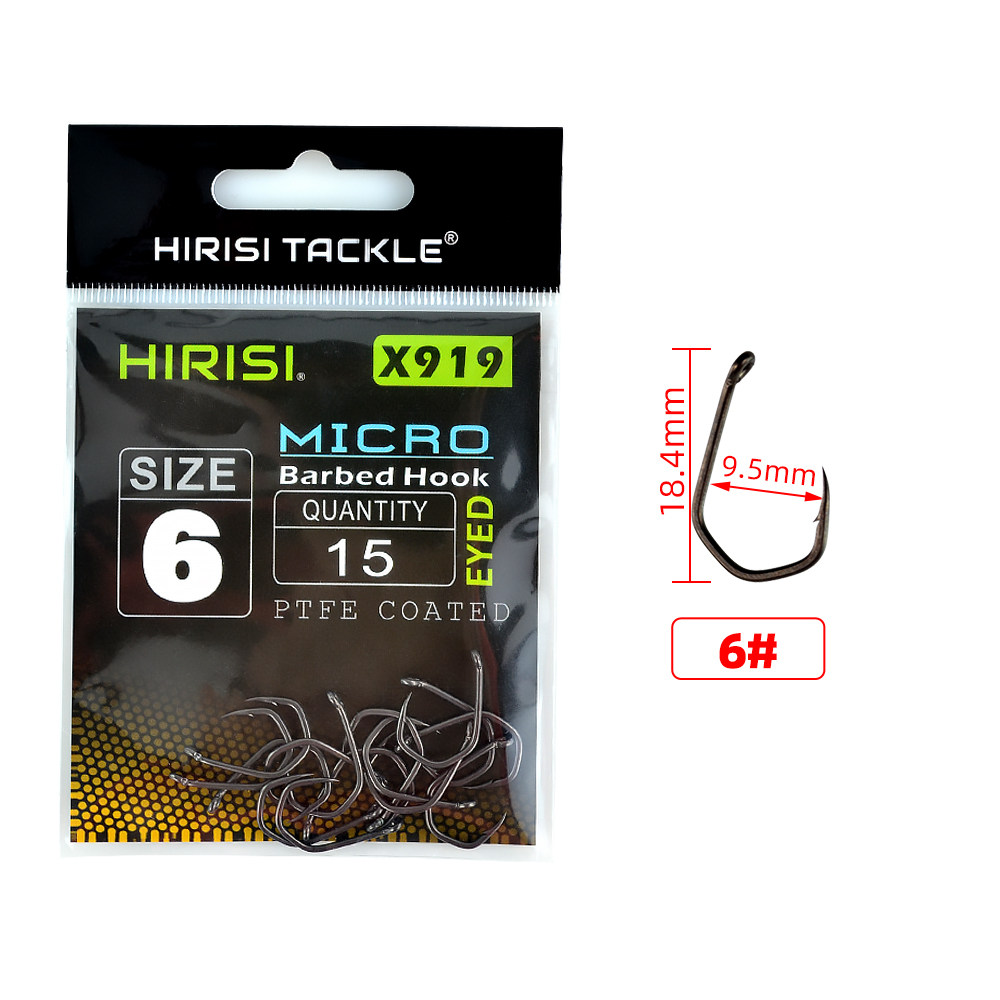 Hirisi 15pcs PTFE Coated High Carbon Steel Fish Ho... – Grandado