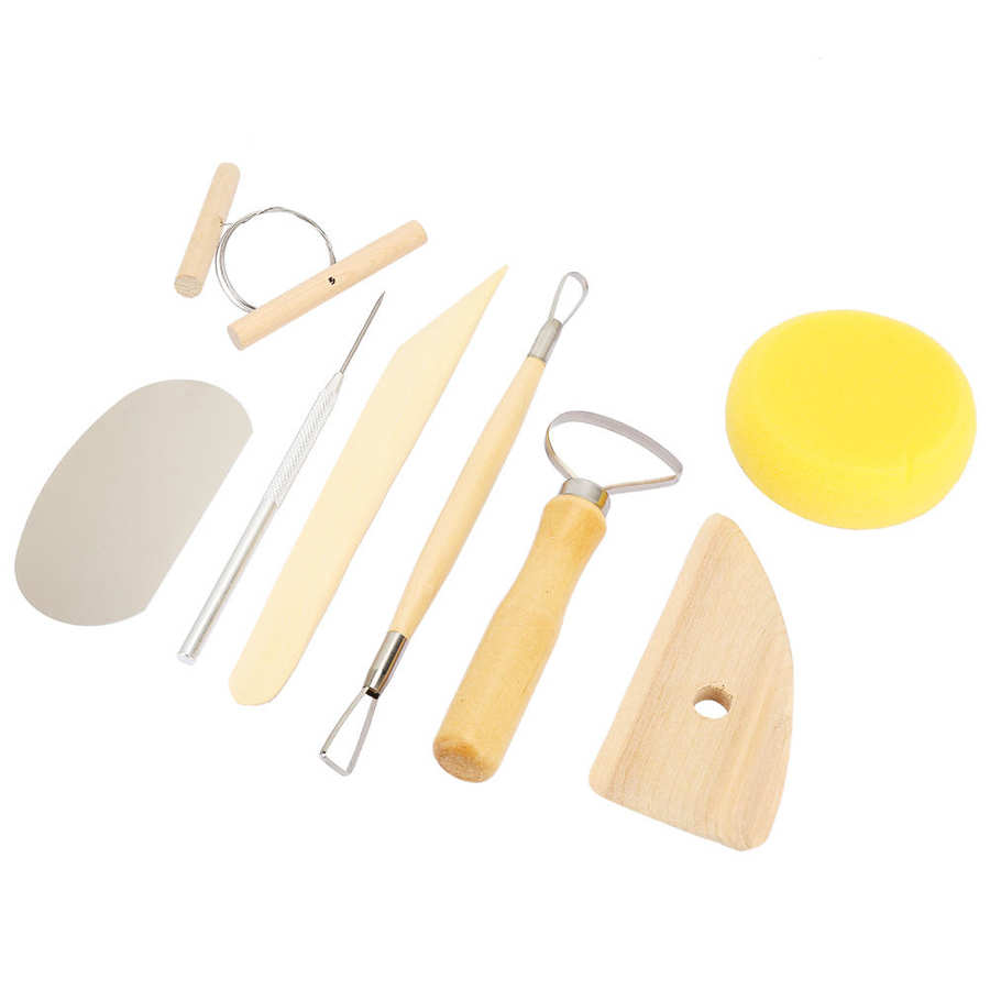 8PC DIY Art Crafts Pottery Sculpting Set Clay Carv... – Grandado