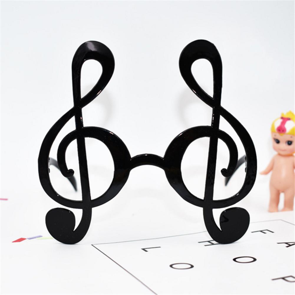 Decorated Black Musical Note Costume Glasses Night... – Grandado