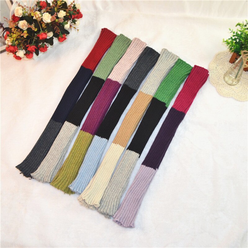 Lady Jk Long Contrast Color Stripe Sock Cool Goth ... – Grandado