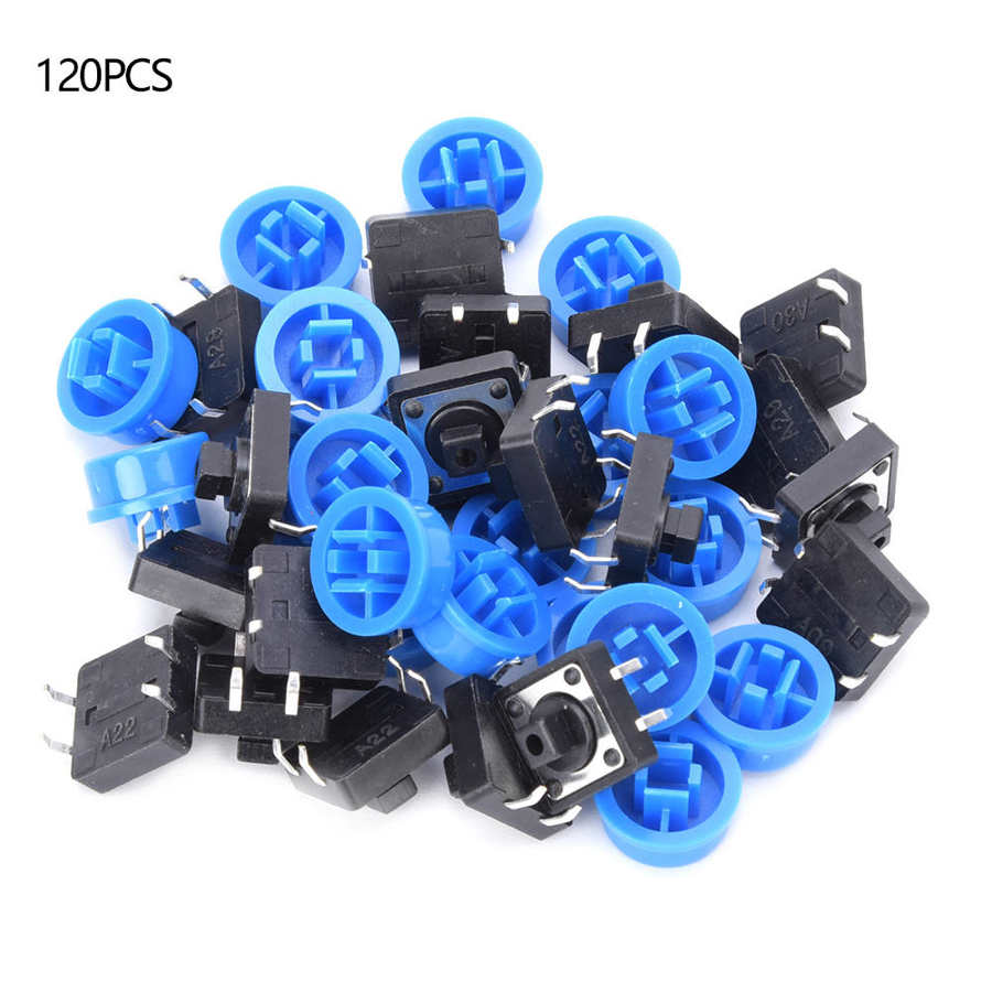 60 Pairs 4 Pin Blue Tactile Push Button Switch Mic Grandado