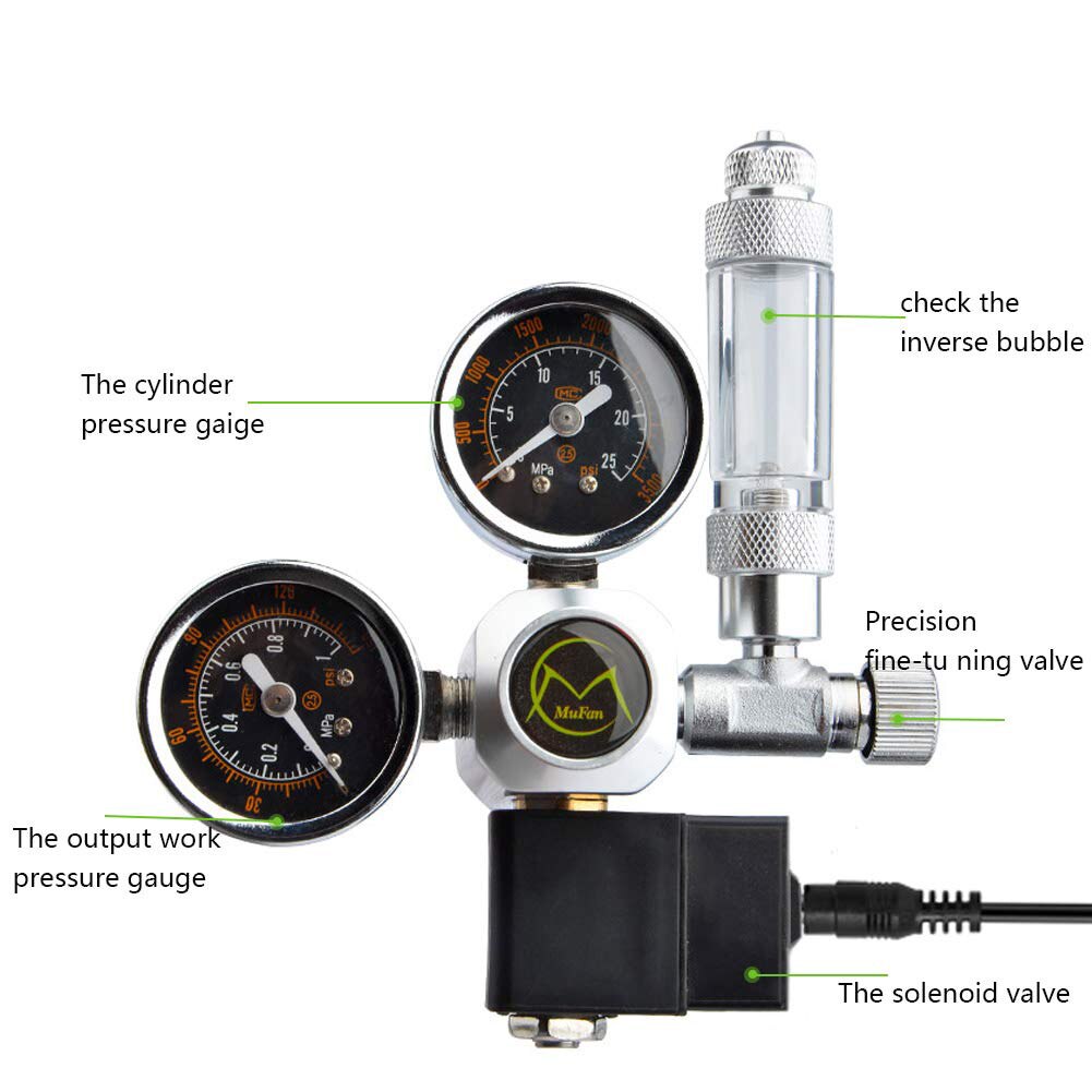 Aquarium CO2 Regulator Bubble Counter W21.8 EU Plu... – Vicedeal