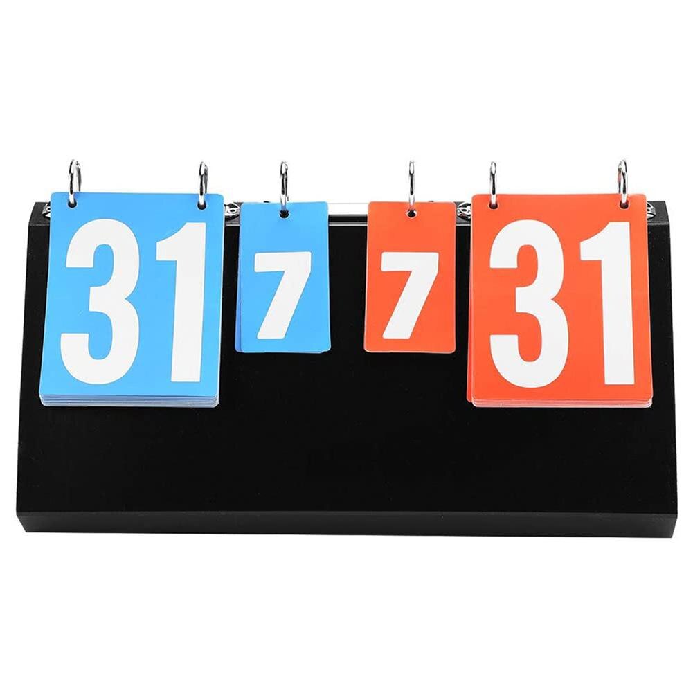 4-Digit Digital Tabletop Sports Scoreboard Score R... – Grandado