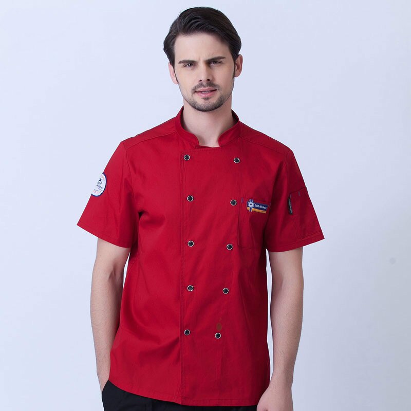 Chef wear short-sleeved summer hotel restaurant ho... – Grandado