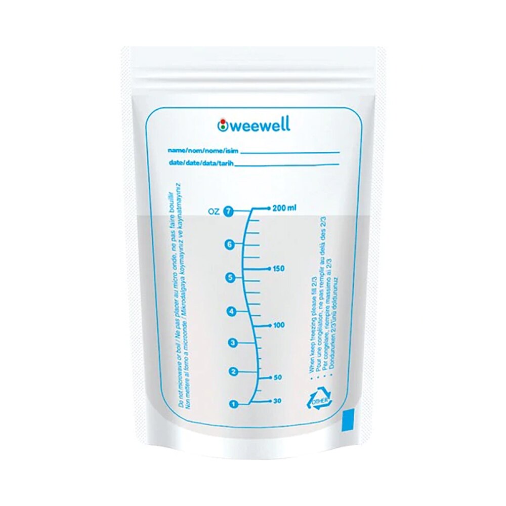 Weewell WMS825 Milch Lagerung Tasche-25 stücke – Grandado