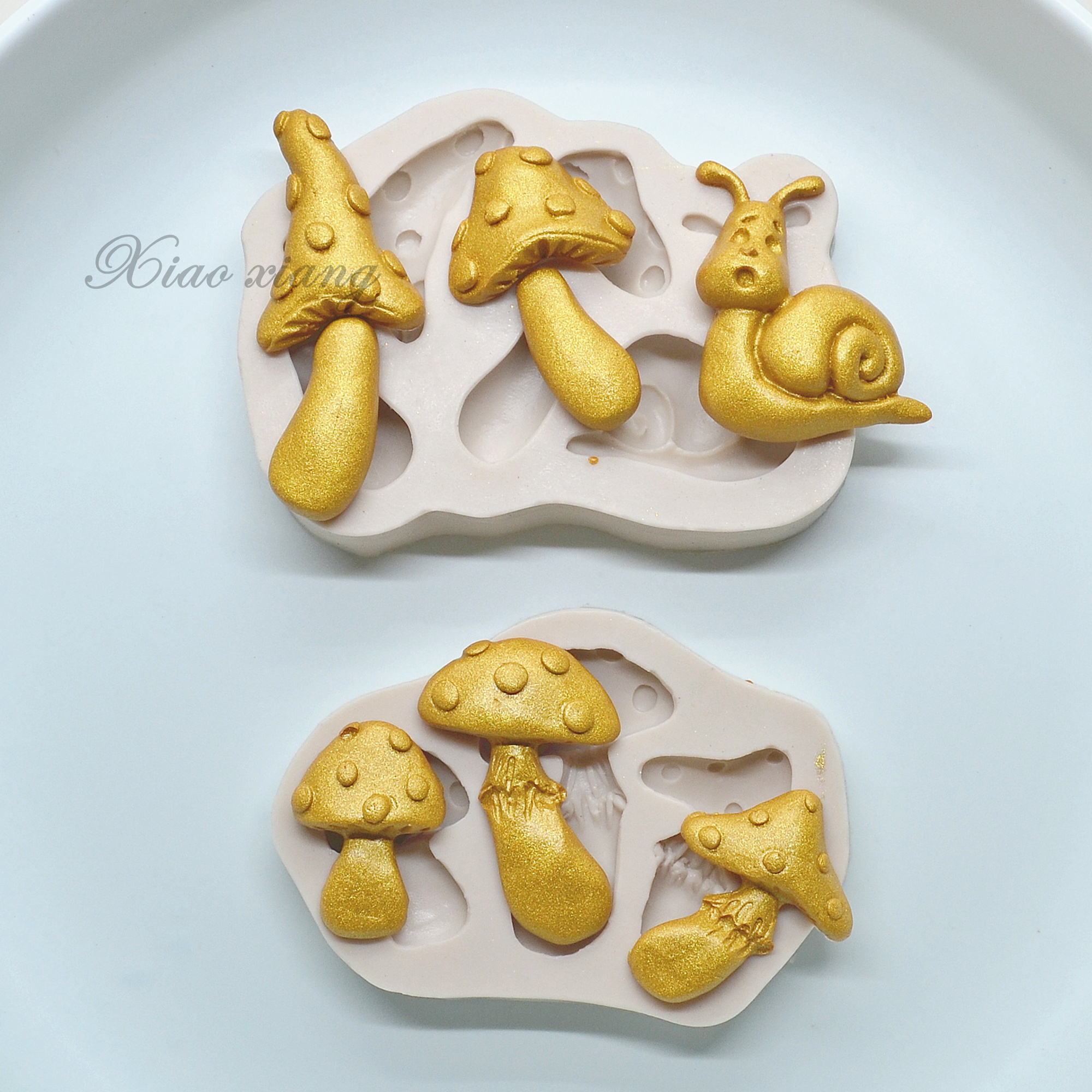 3D Forest Mushroom And Snails Silicone Molds Fonda... – Grandado