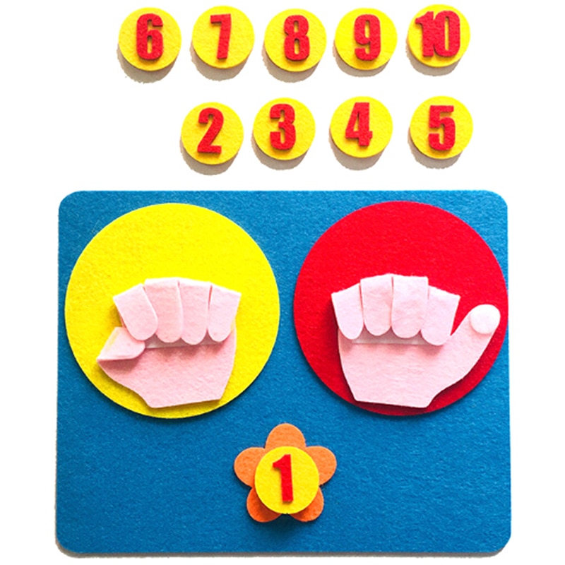 Children Maths Toys Finger Counting 1-10 Learning ... – Vicedeal
