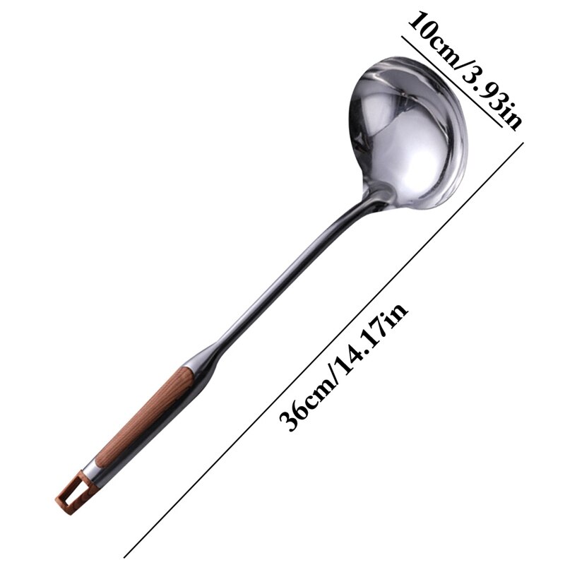 Stainless Steel Kitchen Turner Cooking Ladle Heat ... – Grandado
