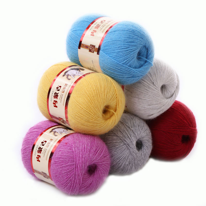 6+6 Mongolian Soft Cashmere Yarn 100% Coarse Wool ... – Grandado