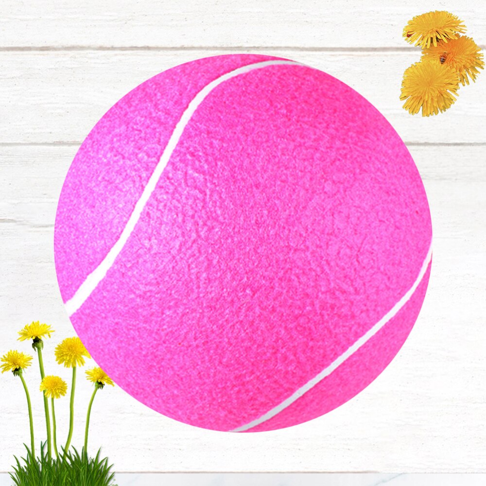 1 Pc Tennis Ball Pink Elastic Giant Educational Pl... – Grandado