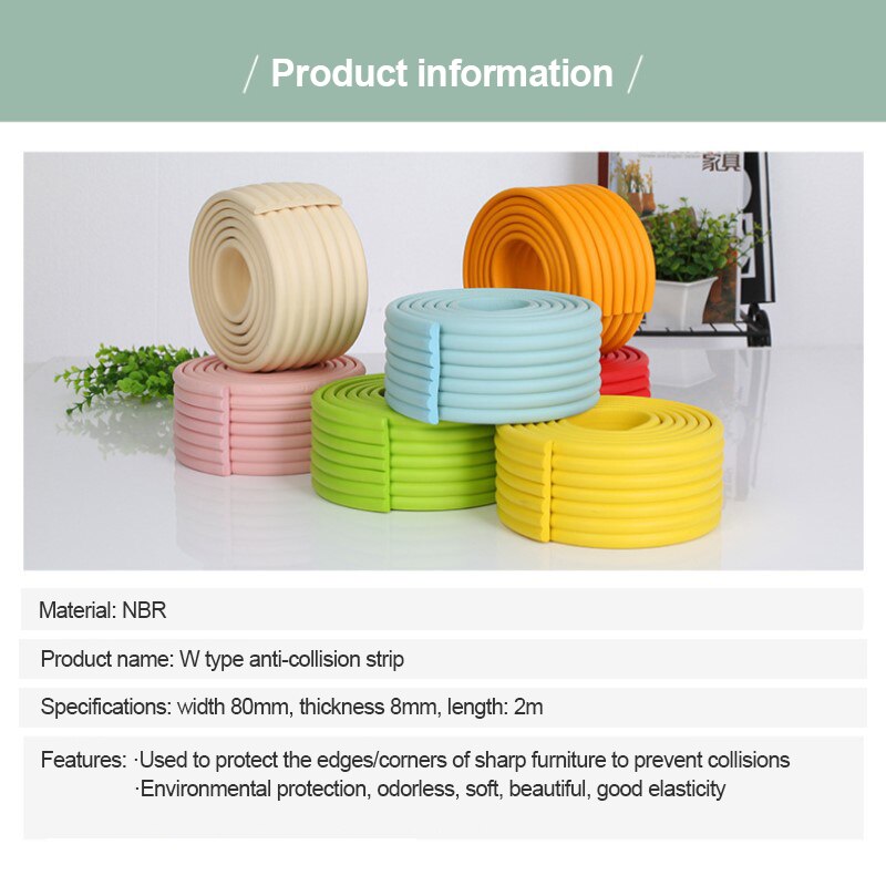 2M Baby Safety Foam Strip W Edge & Corner Guards T... – Vicedeal