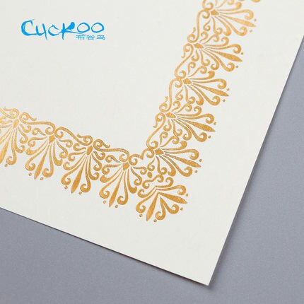 CUCKOO DIY typesetting nolverty Gilt border A4 pri... – Grandado