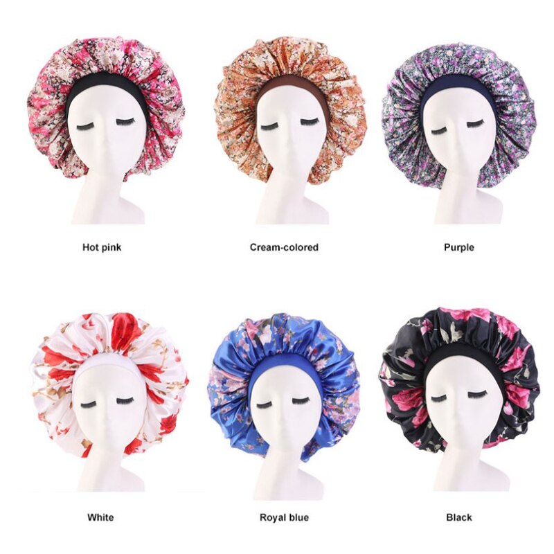 Lady Extra Large Hair Styling Caps Sleep Cap With ... – Vicedeal