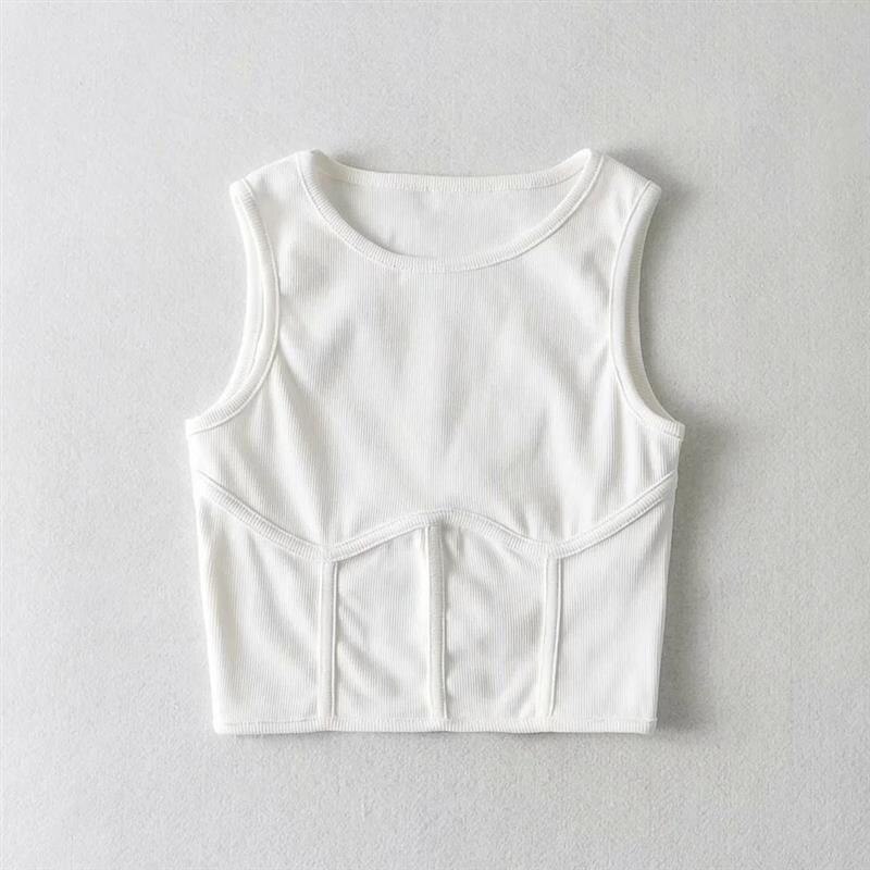 Summer Tanks Camis Tops Tees O-Neck Patchwork Tank... – Grandado