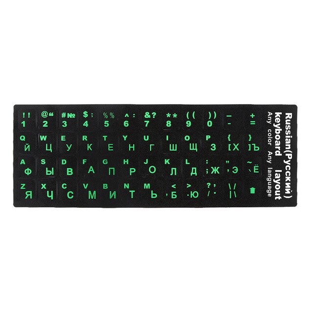 1Pcs Russian Letters Keyboard Stickers PVC Laptop ... – Vicedeal
