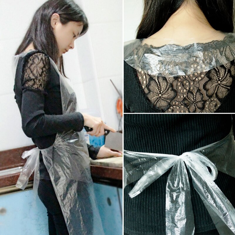 25pcs Waterproof Unisex Disposable Apron Dress For... – Vicedeal