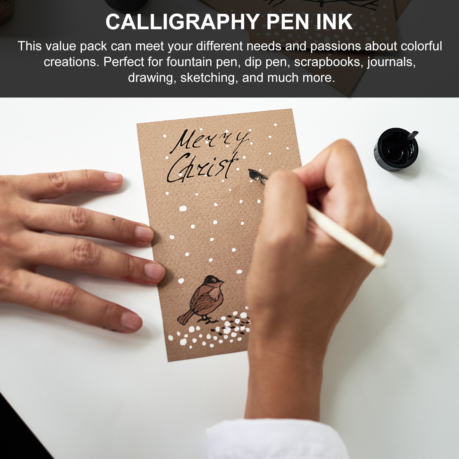 10 Bottles Colorful Pen Ink Writing Ink Drawing In... – Grandado