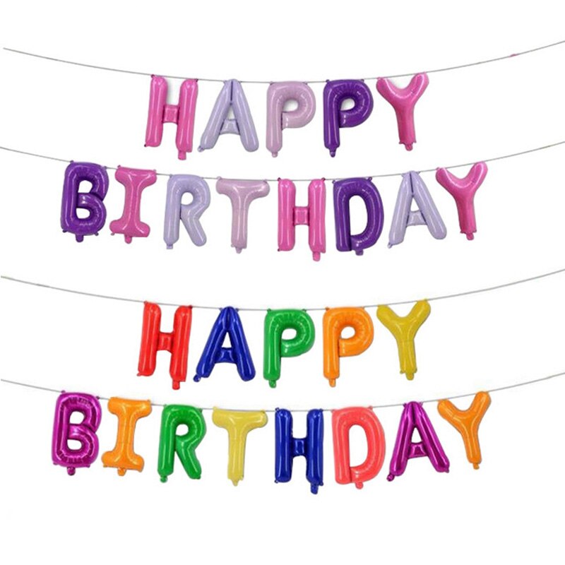 16 inch HAPPY BIRTHDAY Letters Foil Balloons Happy... – Grandado