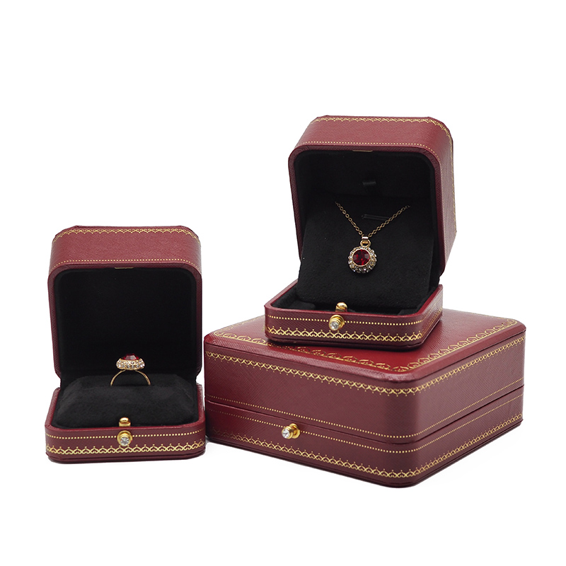 excellent ring case earring necklace jewelry box a... – Grandado