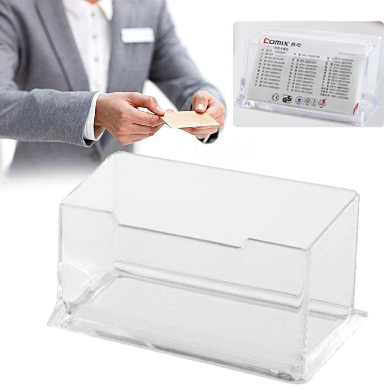 Acrylic Portrait Desktop Business Card Box Boxes P... – Vicedeal
