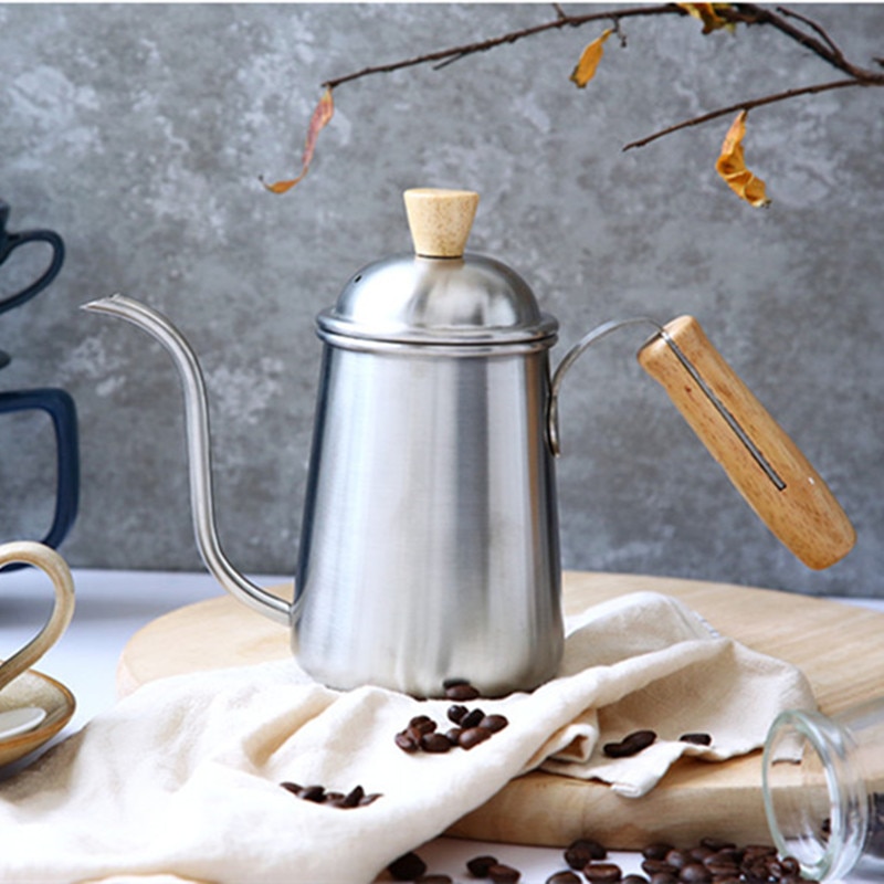 650ml Stainless Steel Gooseneck Drip Coffee Kettle... – Vicedeal