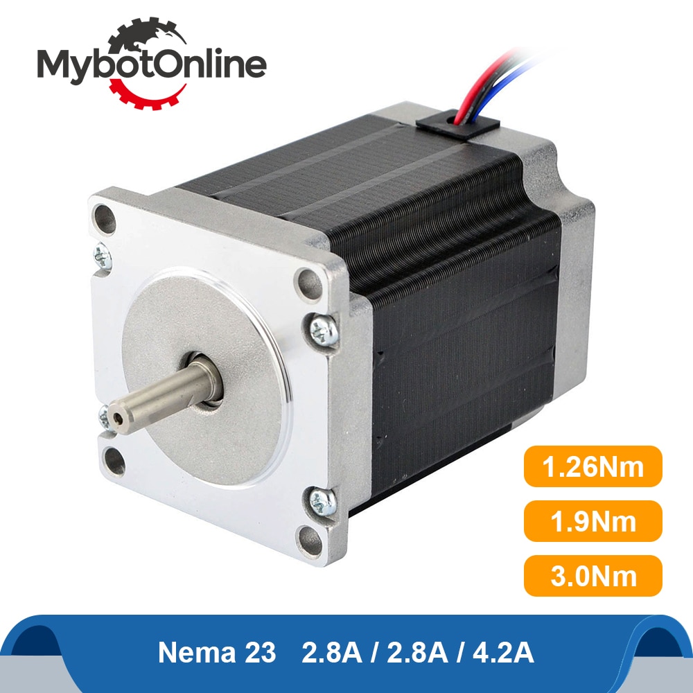 Nema 23 Stappenmotor 1.26Nm/1.9Nm/3Nm 2 Fase Hybri... – Vicedeal