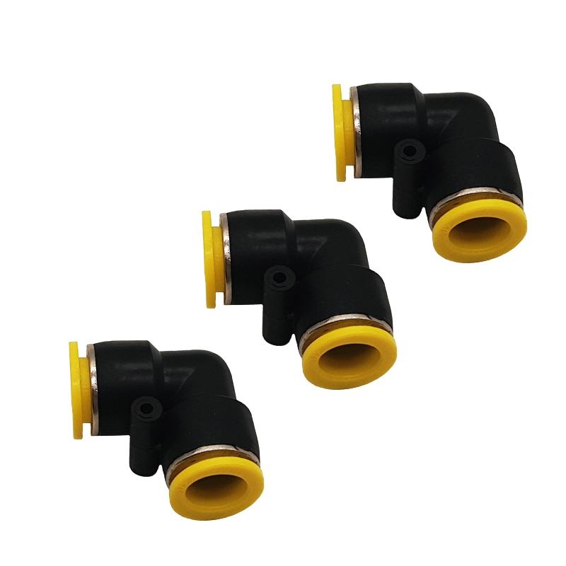 Yellow Air Pneumatic Pipe Connect 4mm-12mm L Shape... – Grandado