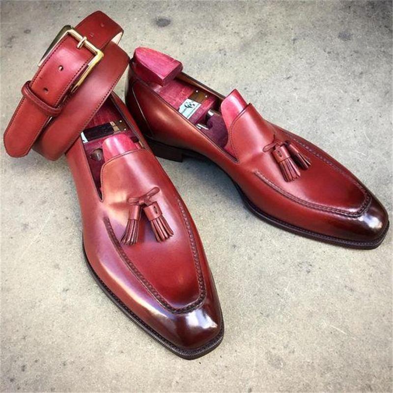 Men Pu Leather Shoes Casual Shoes Dress Shoes Brog... – Grandado