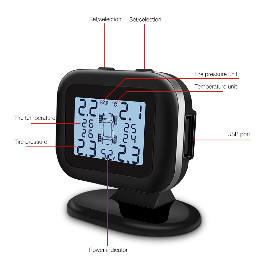 Universele Tpms Stabiele Tire Monitor Bandenspanni... – Vicedeal