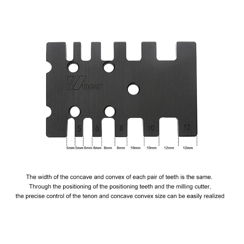 Woodworking Tenon Gauge Template Track Miter Morti... – Grandado