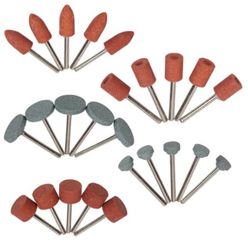 25Pcs Cone Tapered Stone Polishing Head Wheel Abra... – Vicedeal