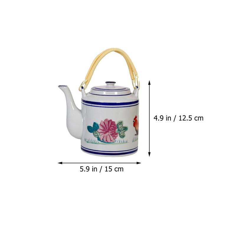 1PC Ceramic Rooster Kettle Vintage Water Kettle Re... – Grandado