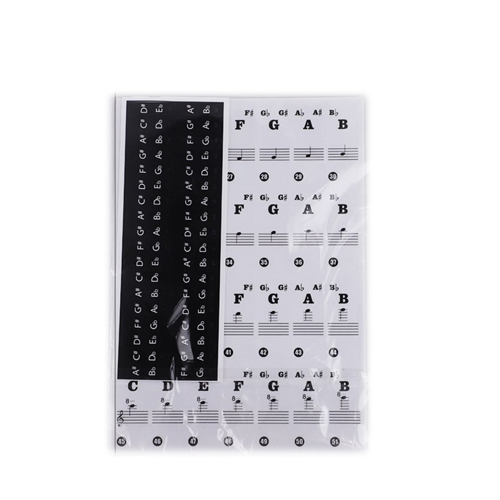 Piano Letter Stickers Transparent Keyboard Sticker... – Vicedeal