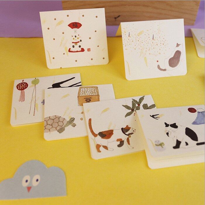 5pcs and beautiful year greeting card DIY small fr... – Grandado