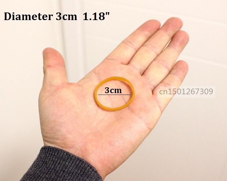 Diameter 3cm Small Size Wide Brown Elastic Rubber ... – Vicedeal