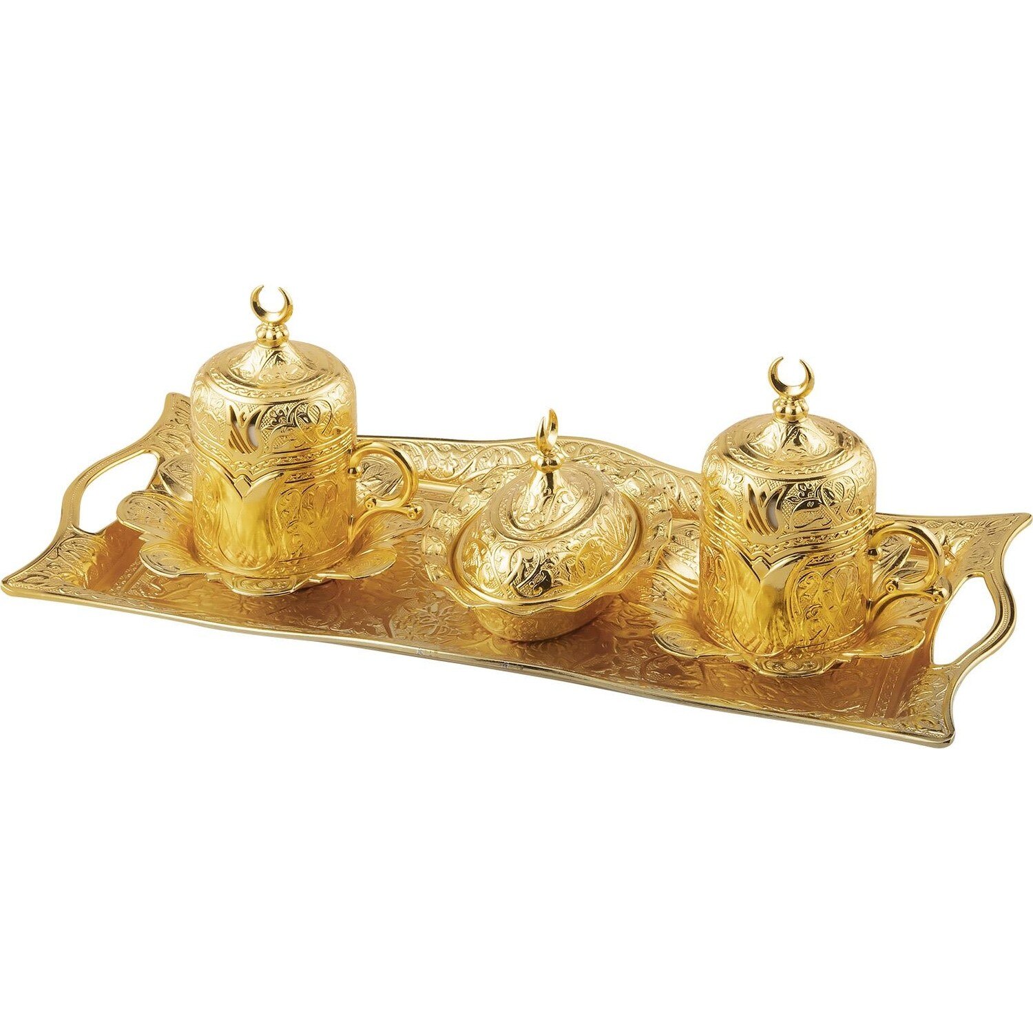 Lalezar Turkish Coffee Presentation Set for Two Pe... – Vicedeal