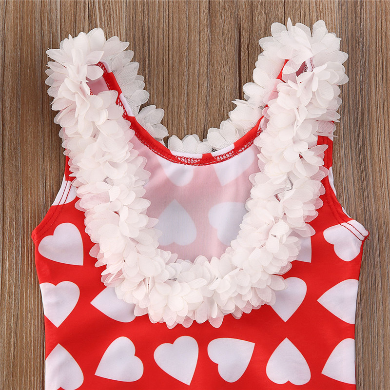 6M-5Y Toddler Infant Kid Girl Heart Flower Swimwea... – Grandado