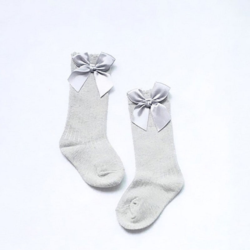 Baby Girls Socks Knee High with Bows Cute Baby Soc... – Vicedeal